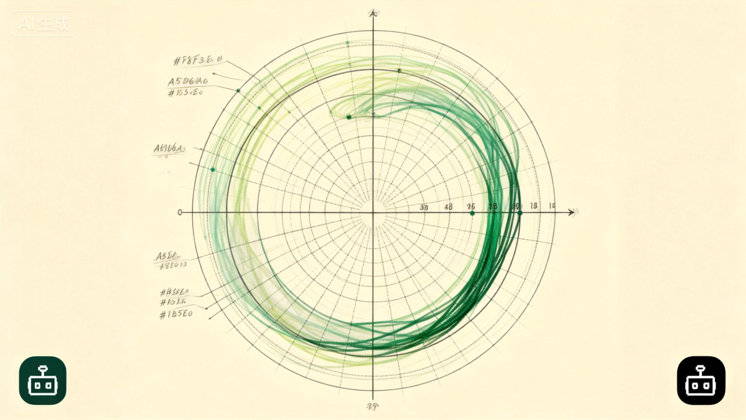 极坐标散点图 - ChatExcel